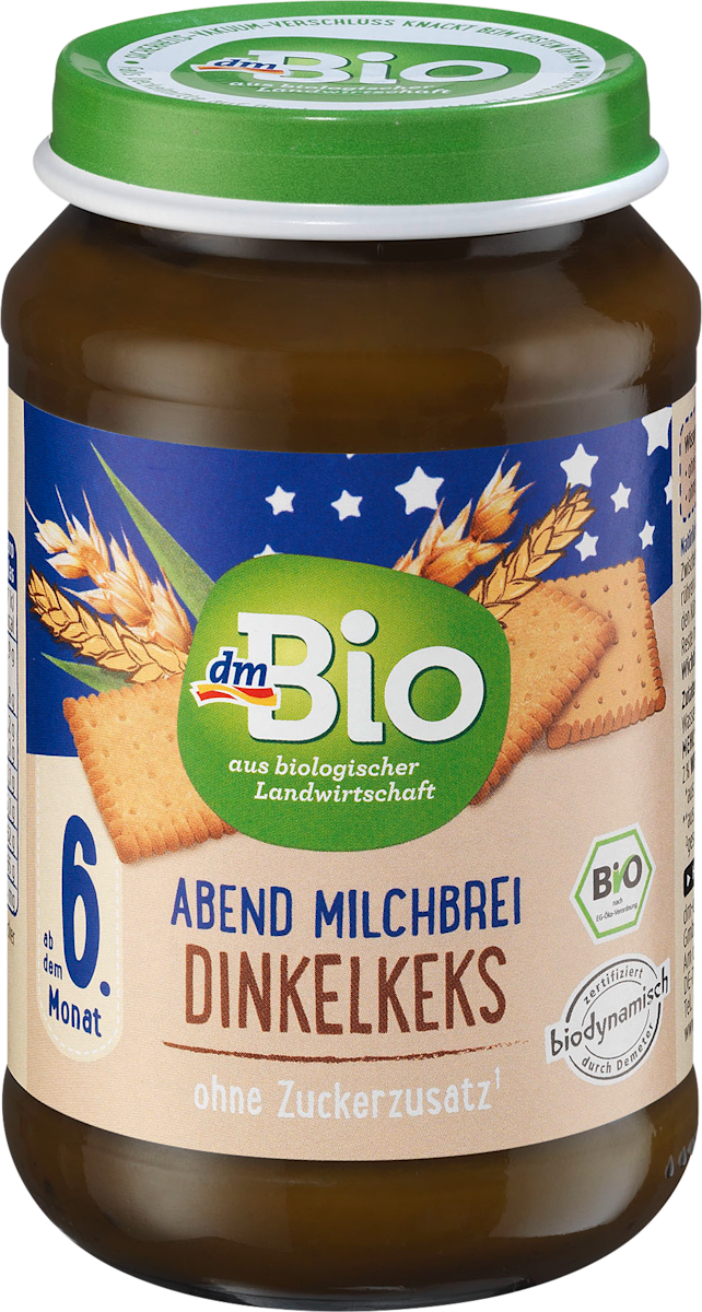 dmBio Abendbrei Milch Dinkelkeks ab 6.Monat, 190 g dauerhaft günstig ...