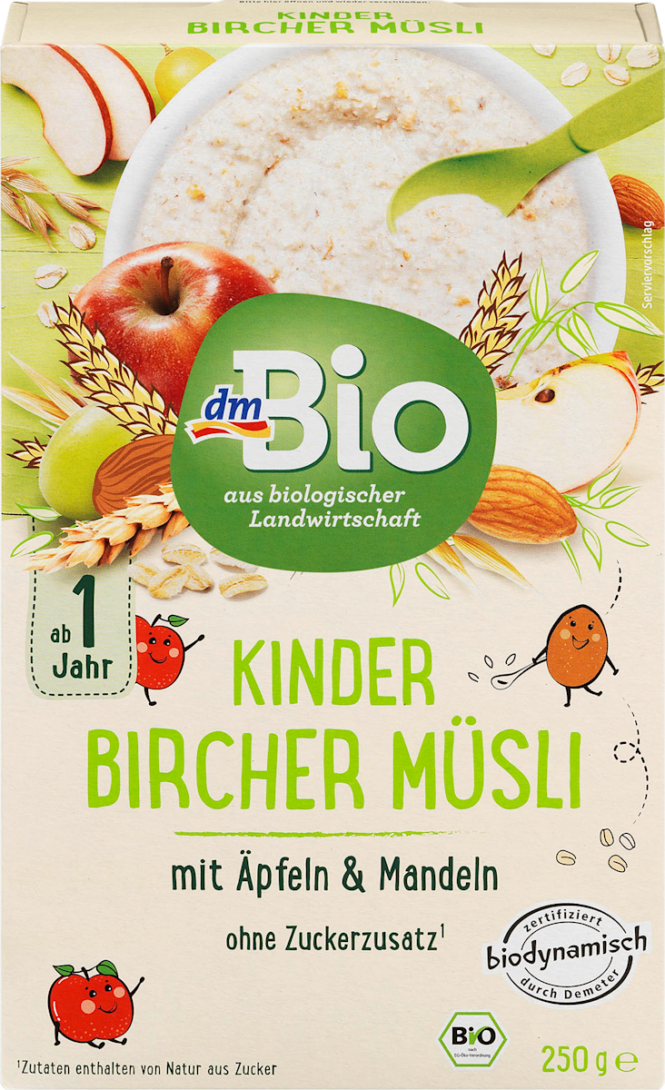 dmBio Musli dr Birchera od 1. roku życia, Demeter, 250 g kupuj w zawsze ...