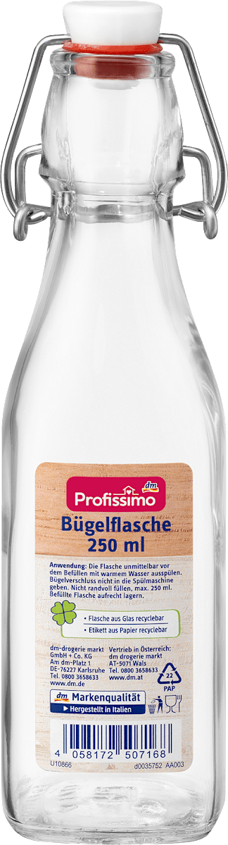 Profissimo Steklenica s poklopnim zamaškom, 250 ml, 1 kos | dm.si