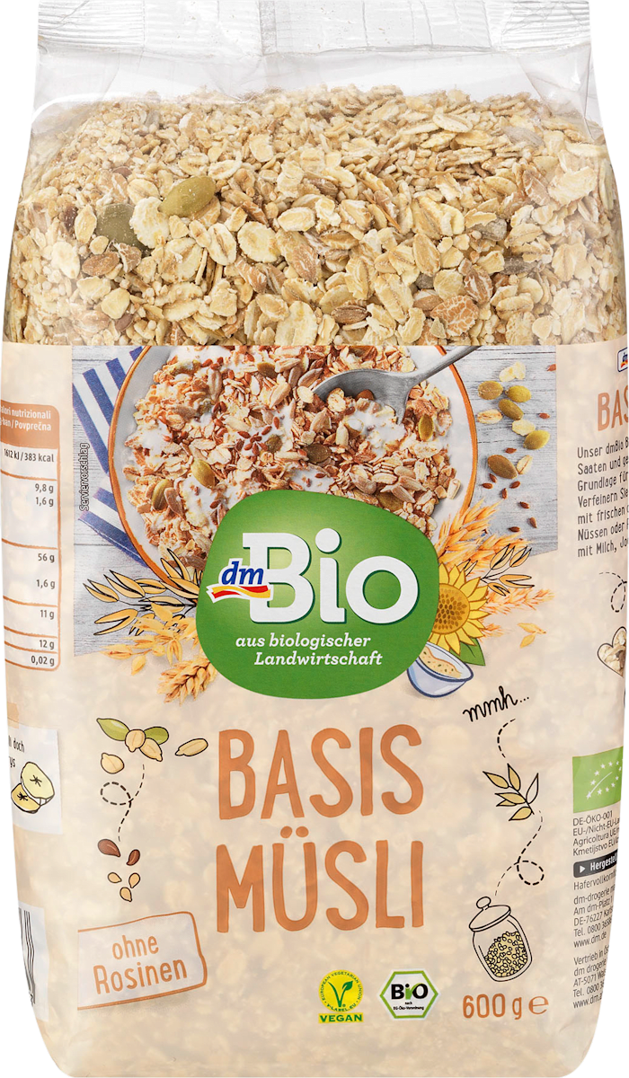 dmBio Základ na müsli, 600 g | mojadm.sk