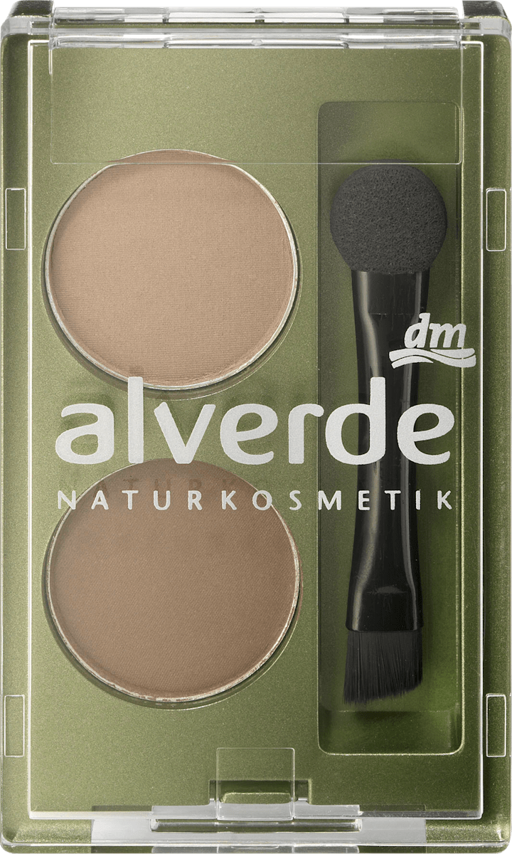 alverde NATURKOSMETIK Fard de sprâncene duo 02 Medium, 1,6 g | dm.ro
