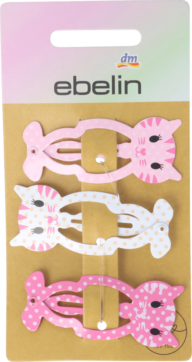 ebelin For Girls Haarspangen bunt im Katzen-Design, 3 St | dm.at