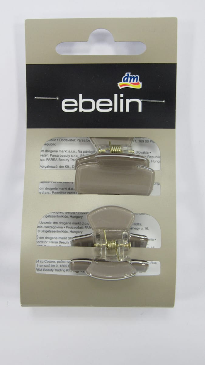 ebelin Щипки за коса, сиви, 2 бр. | dm България