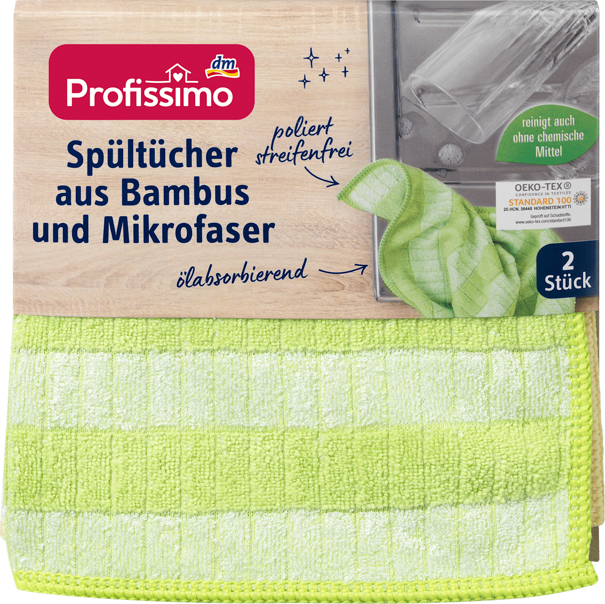 Profissimo Panni in bambù e microfibra, 2 pz | dm Italia