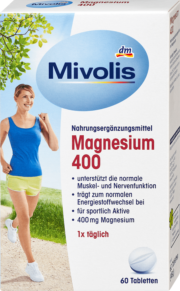 Mivolis Magnesium 400 Tabletten 60 St, 48 g dauerhaft günstig online ...