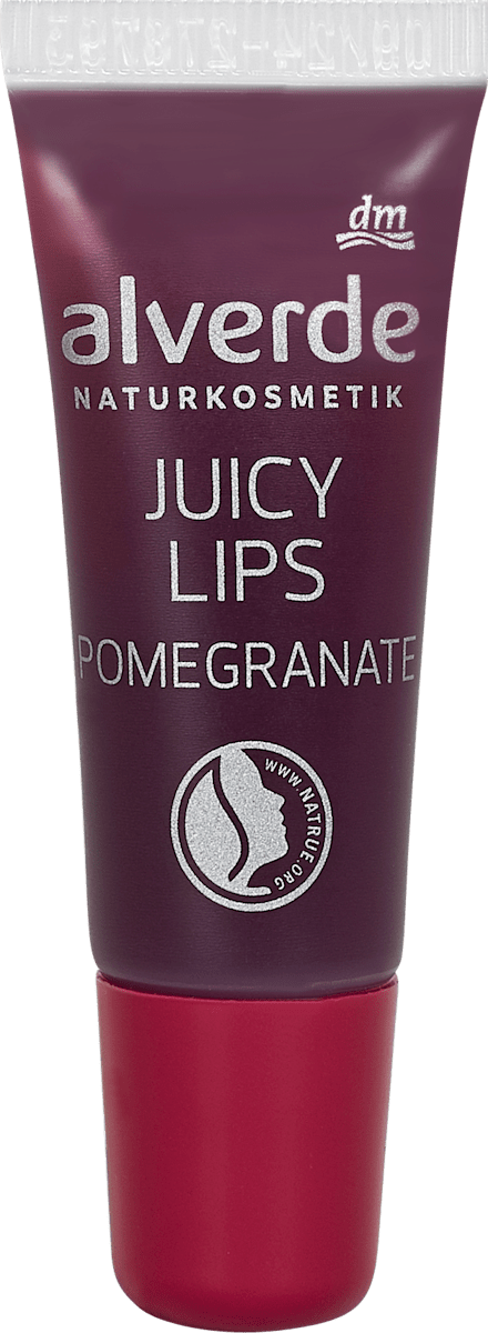 alverde NATURKOSMETIK Luciu de buze Juicy lips Rodie, 8 ml | dm.ro