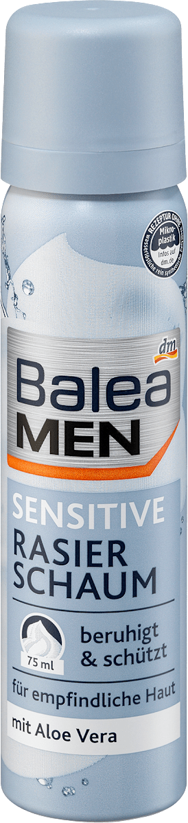 Balea MEN Sensitive Rasierschaum Reisegröße, 75 ml dauerhaft günstig ...
