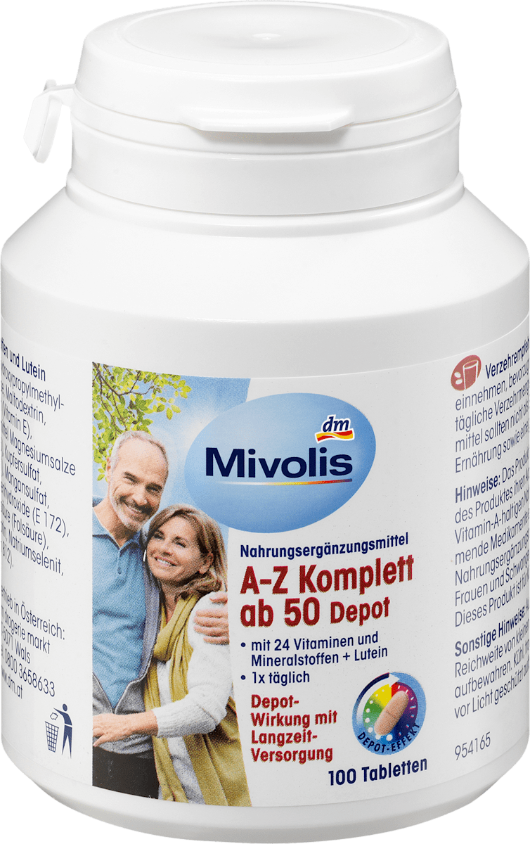 Mivolis tablety A-Z Komplet Depot 50+, 153 g | dm.cz