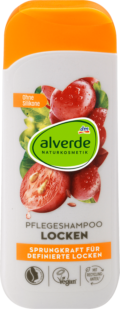 alverde NATURKOSMETIK Shampoo Locken Bio-Leinsamen, Bio-Traube, 200 ml ...