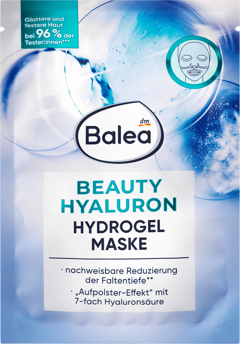 Balea Gesichtsmaske Hydrogel Beauty Hyaluron, 1 St dauerhaft günstig ...