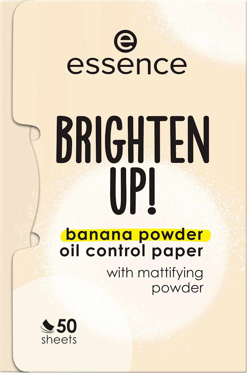essence Mattierendes Papier Brighten Up Banana Powder Oil, 50 St ...