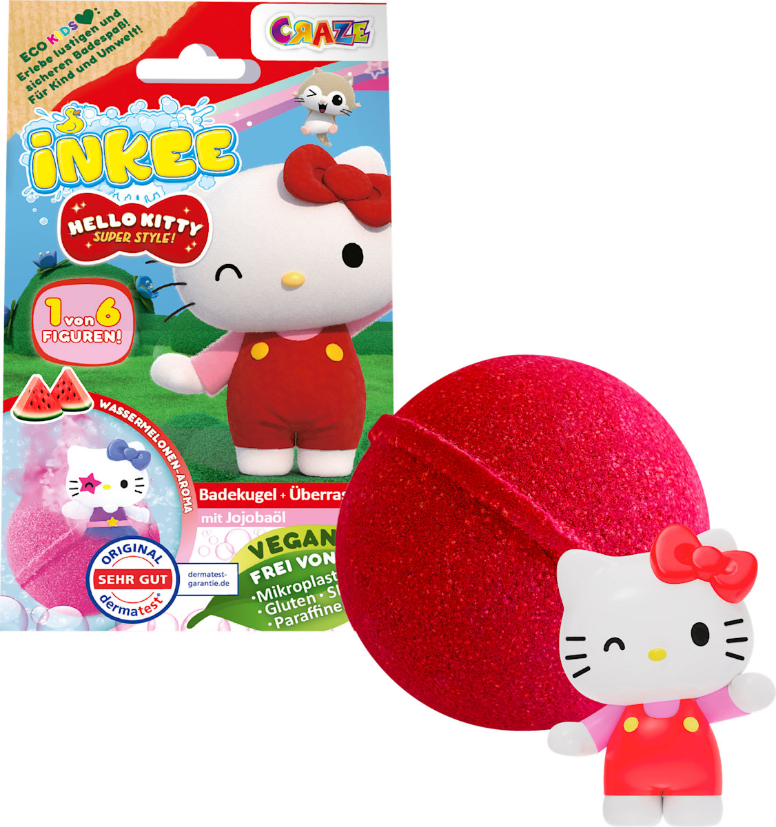 CRAZE Kinder Badezusatz Badebombe Hello Kitty, 1 St dauerhaft günstig ...
