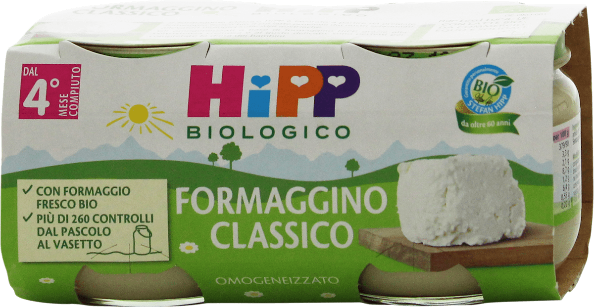 HiPP Omogeneizzato formaggino classico, 160 g | dm Italia