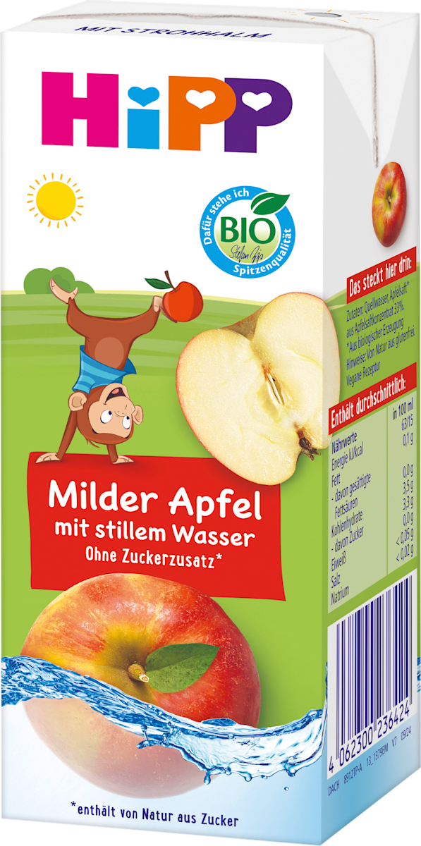 HiPP Saft Milder Apfel mit stillem Wasser ab 1 Jahr, 200 ml | dm.at