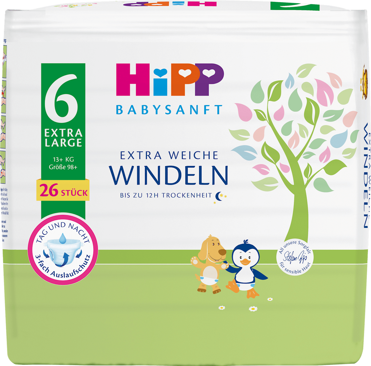 HiPP Babysanft Windeln extra weich Gr. 6 Extra Large (13+ kg), 26 St ...