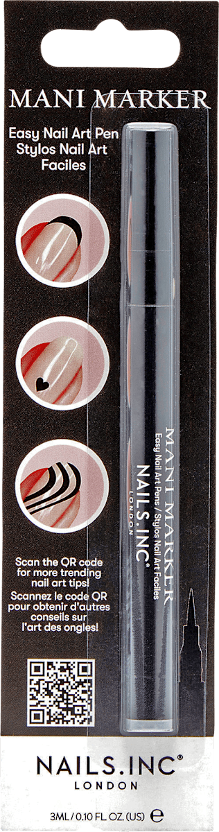 NAILS.INC Nageldesign Stift Mani Marker Black, 1 St dauerhaft günstig ...