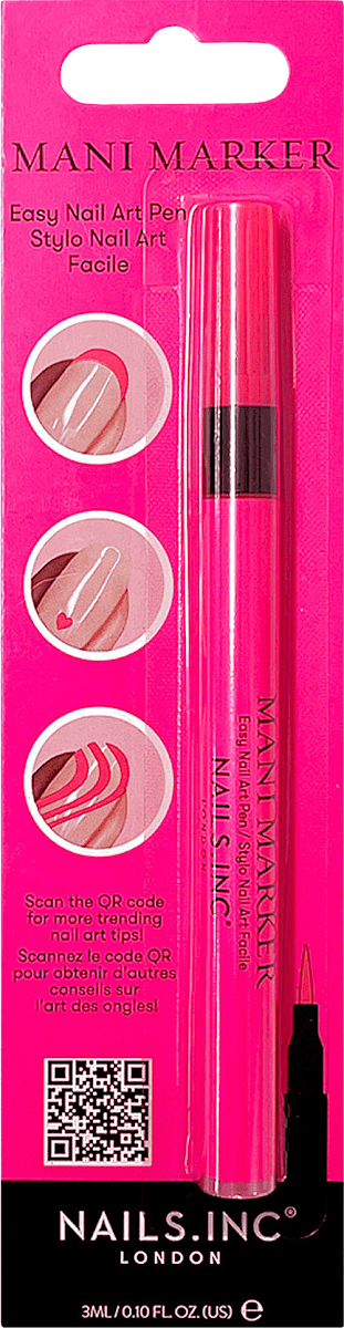 NAILS.INC Nageldesign Stift Mani Marker Neon Pink, 1 St dauerhaft ...