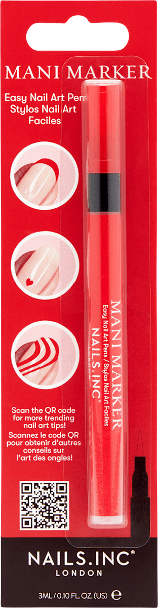 NAILS.INC Nageldesign Stift Mani Marker Red, 1 St dauerhaft günstig ...