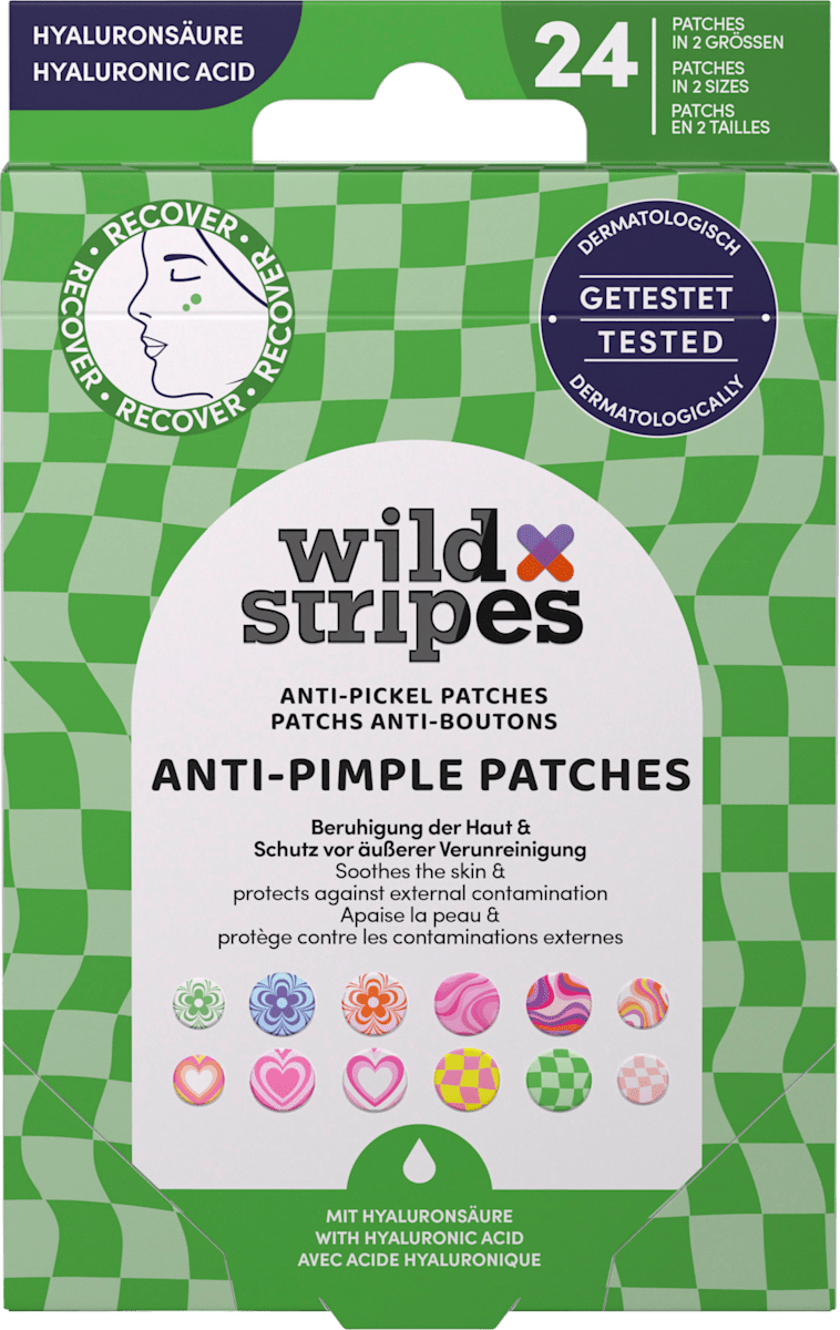 Wild Stripes Anti Pickel Patches Groovy Protect, 24 St dauerhaft ...