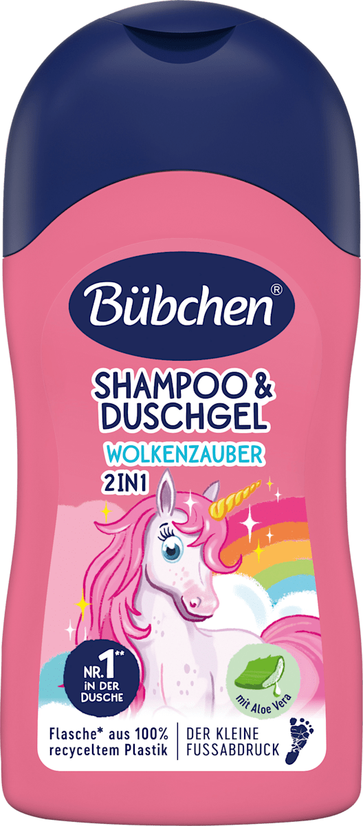 Bübchen Kinder Shampoo & Duschgel Wolkenzauber, Reisegröße, 50 ml ...