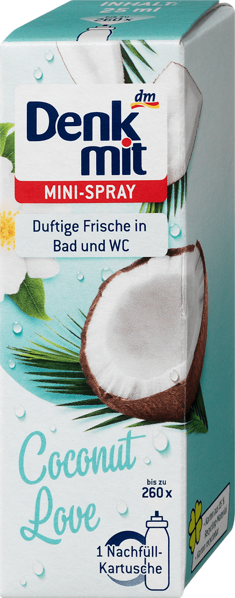 Denkmit Mini-Spray Coconut Love Nachfüllkartusche, 25 ml | dm.at