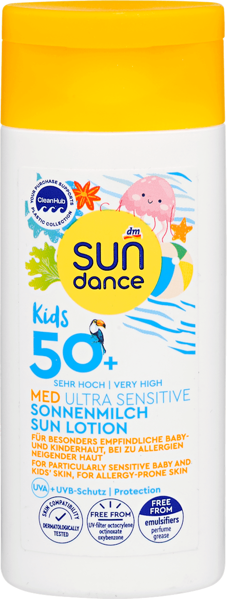 sundance Слънцезащитно мляко за деца Med Ultra Sensitive, SPF 50+, 50 ...
