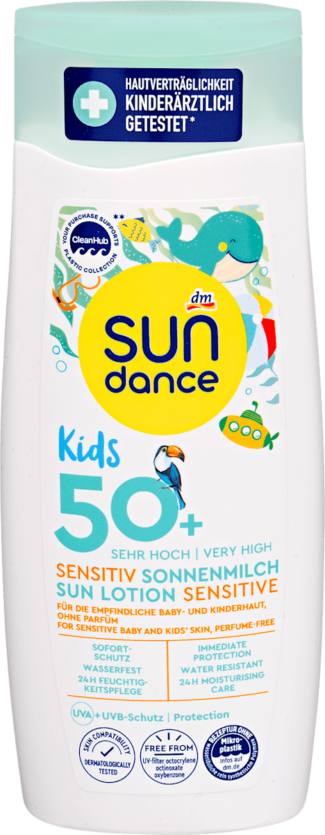 SUNDANCE Szenzitív naptej gyermekeknek FF50+ nagyon magas ...