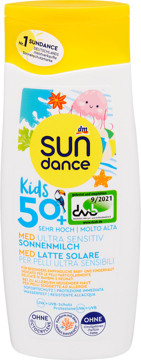 SUNDANCE Kids Med Ultra Sensitiv mlijeko za sunčanje za djecu, SPF 50 ...