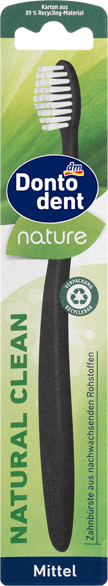 Dontodent Zahnbürste nature Natural Clean mittel, 1 St dauerhaft ...