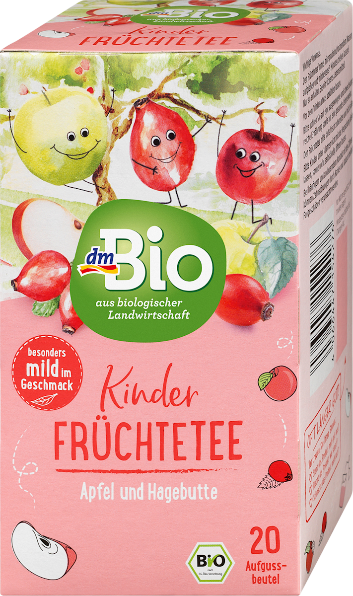 dmBio Dječiji voćni čaj, 20 vrećica, 40 g | dm Bosna i Hercegovina