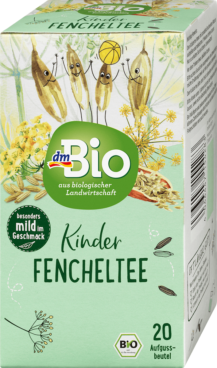 dmBio Čaj za djecu – komorač, 20 vrećica, 30 g | dm.hr