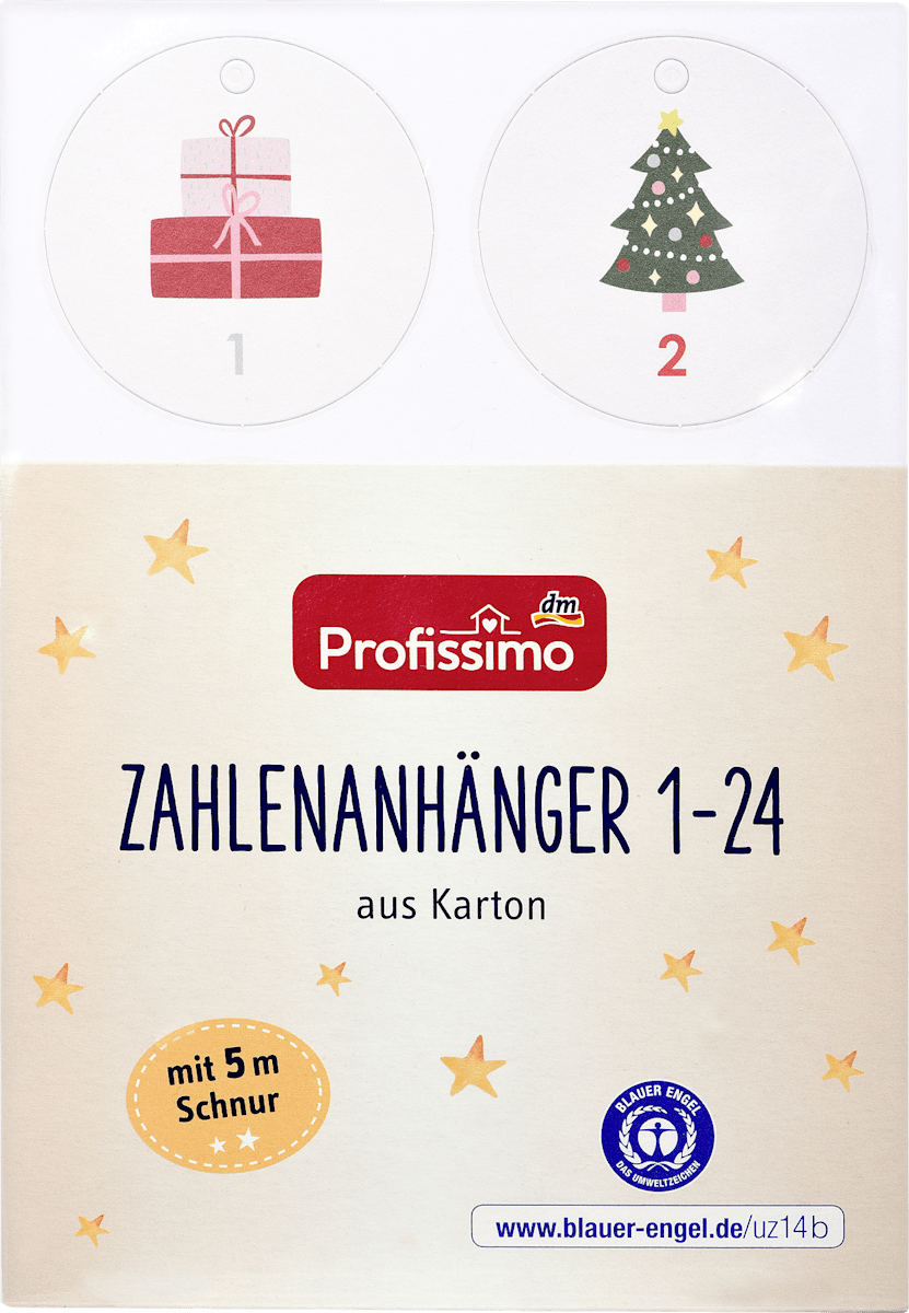 Profissimo Set etiketa brojeva za advent, 1 kom | dm.rs