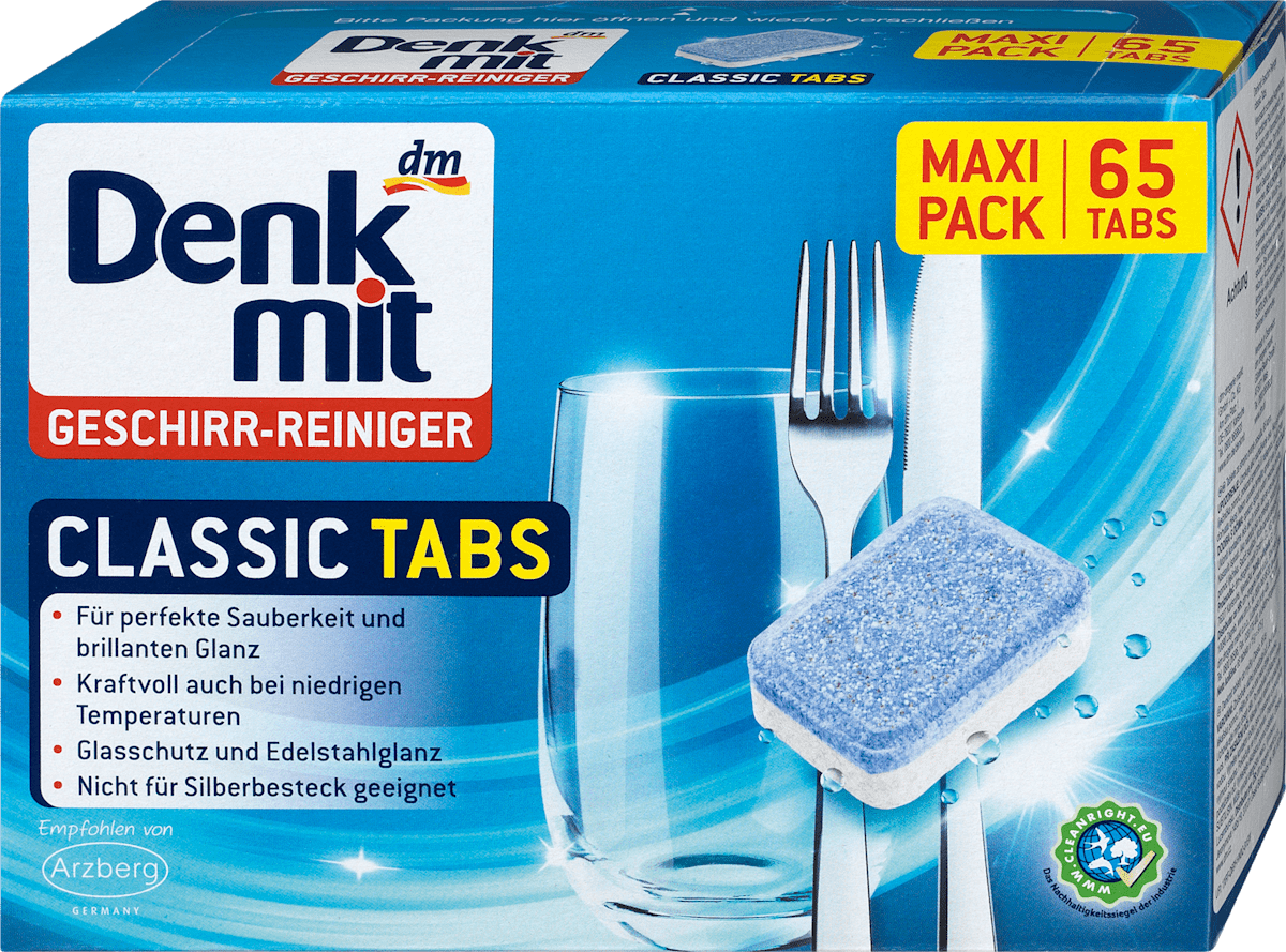 Denkmit Geschirrspül-Tabs Classic, 65 St | dm.at
