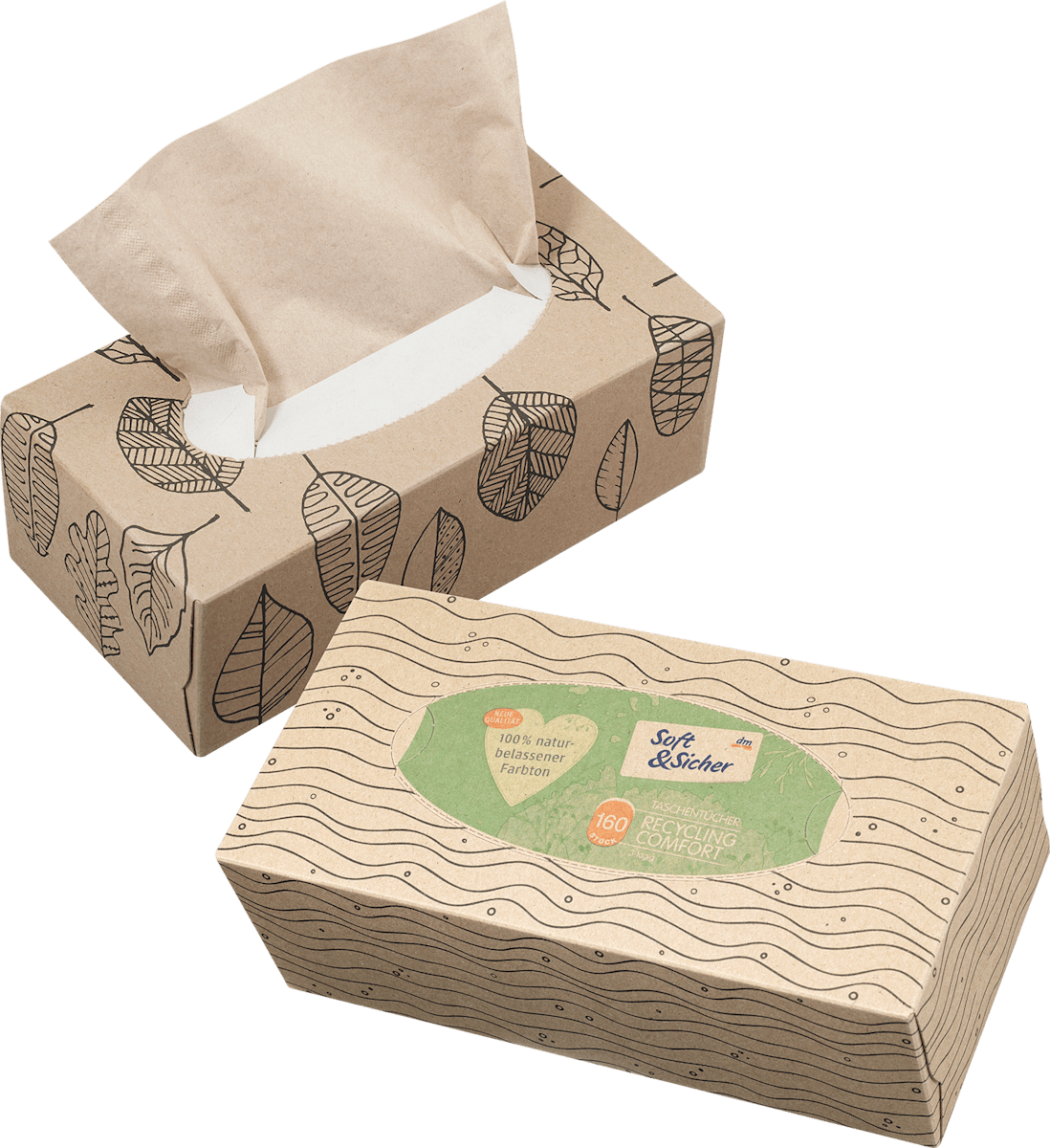 Soft&Sicher Family Box Recycling papirne maramice u kutiji, 3-slojne ...