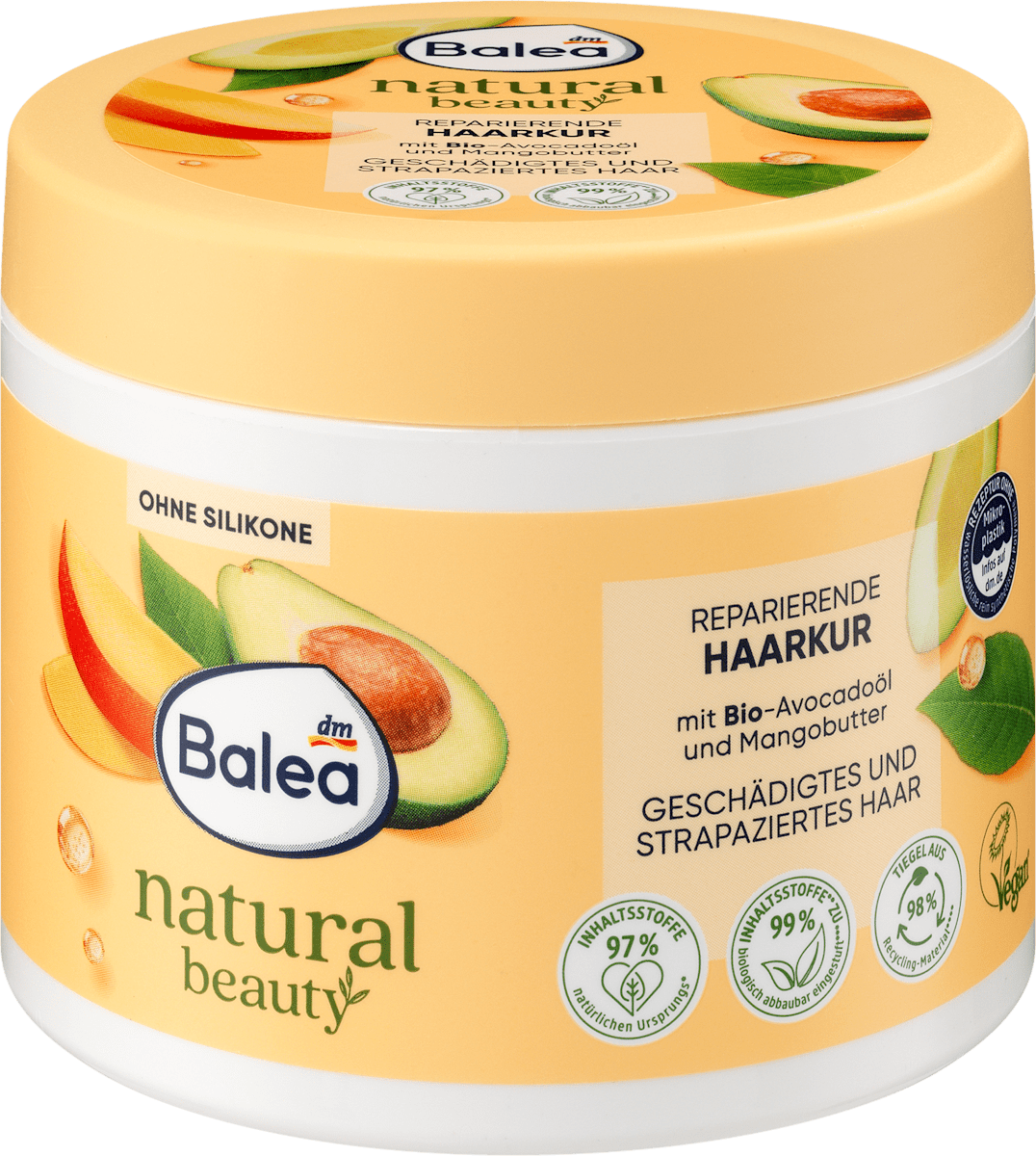 Balea Възстановяваща маска за коса natural beauty, 300 ml | dm България