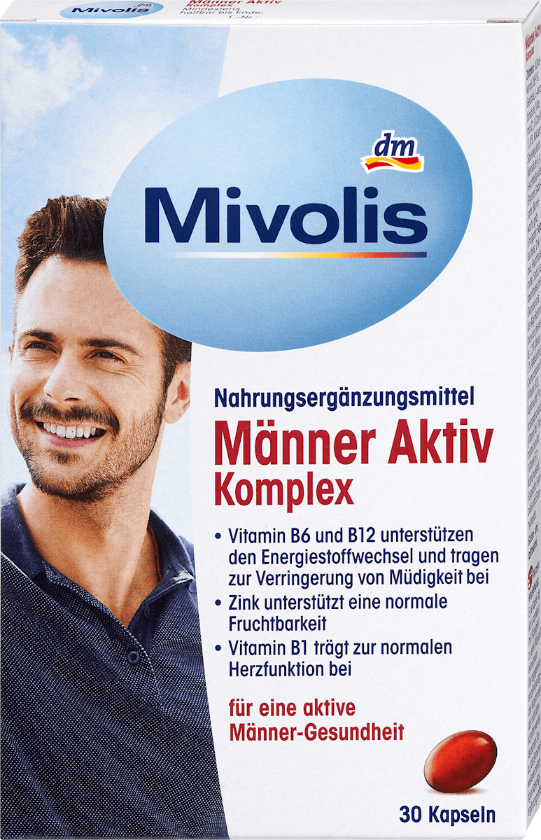 Mivolis Комплекс за мъжка активност, капсули, 30 бр., 26 g | dm България