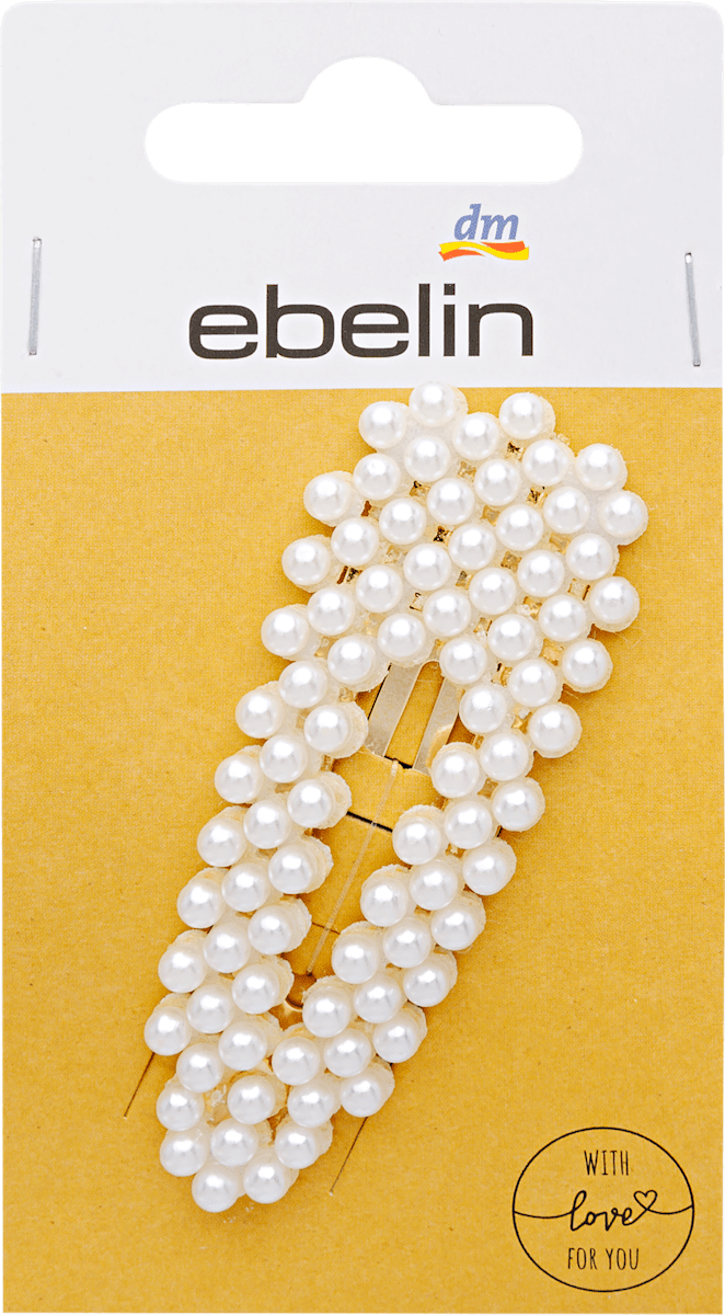 ebelin Šnala za kosu, velika - biseri, 1 kom | dm.rs