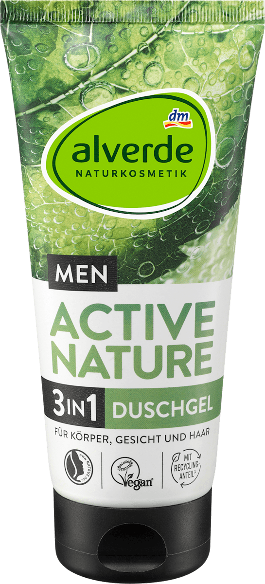 alverde MEN Duschgel 3in1 Active Nature, 200 ml | dm.at