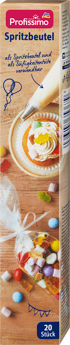 Profissimo Vrećice za šlag, 17 x 30 cm, 20 kom. | dm Bosna i Hercegovina