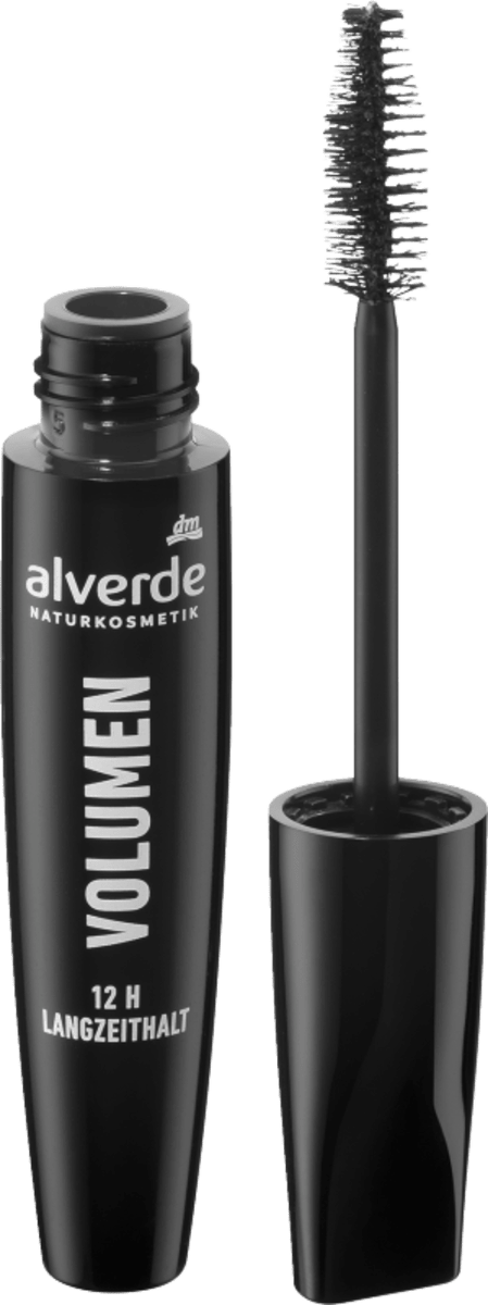 alverde NATURKOSMETIK Maskara Volumen 12h, dolgotrajna, 10 ml | dm.si