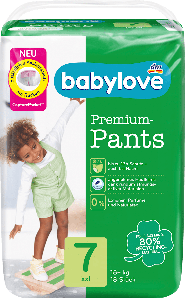 babylove Baby Pants Premium Gr. 7, XXL, 18+ kg, 18 St dauerhaft günstig ...