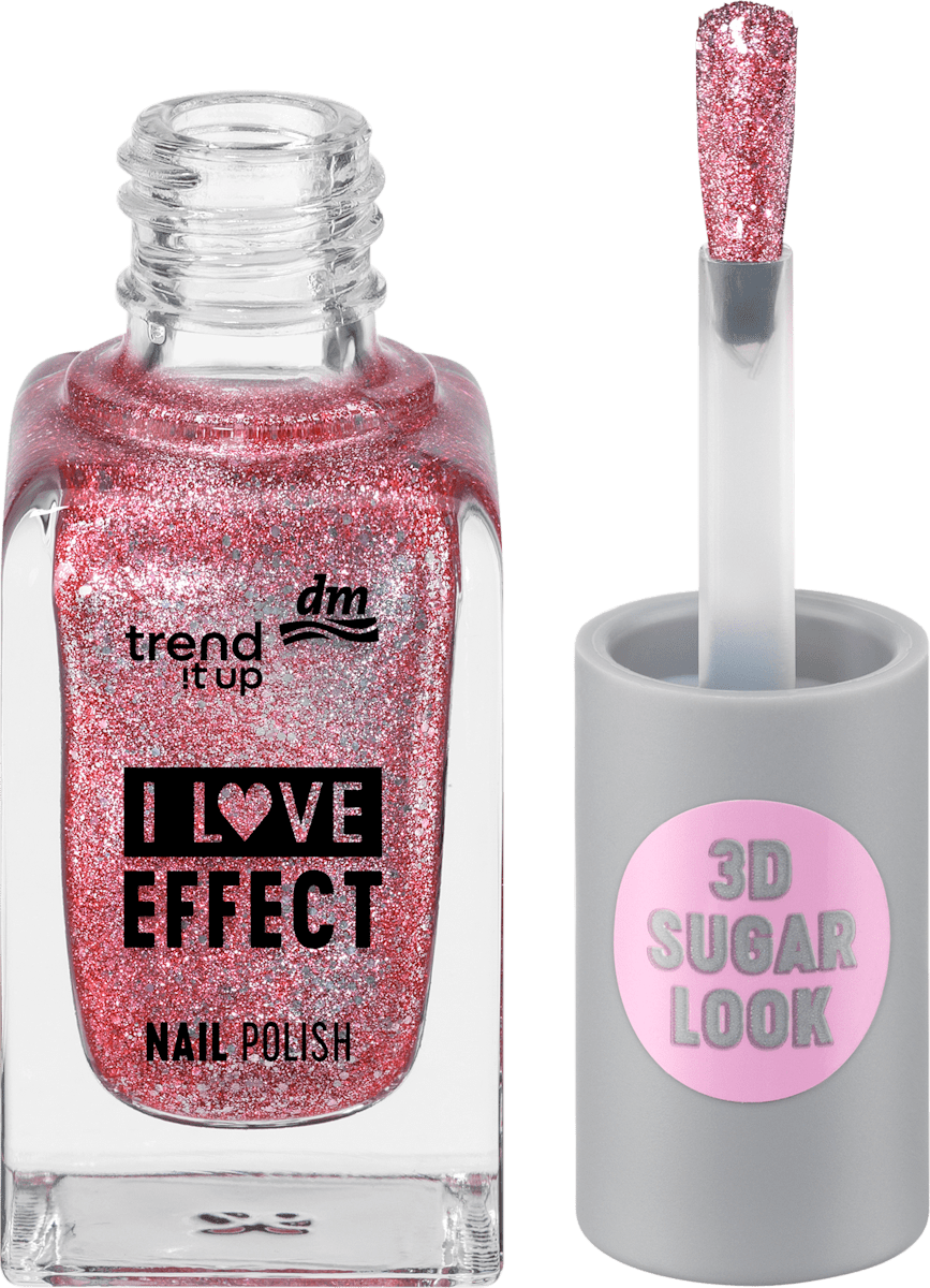 trend !t up Nagellack Effect 060 Pinke Glitter, 8 ml dauerhaft günstig ...
