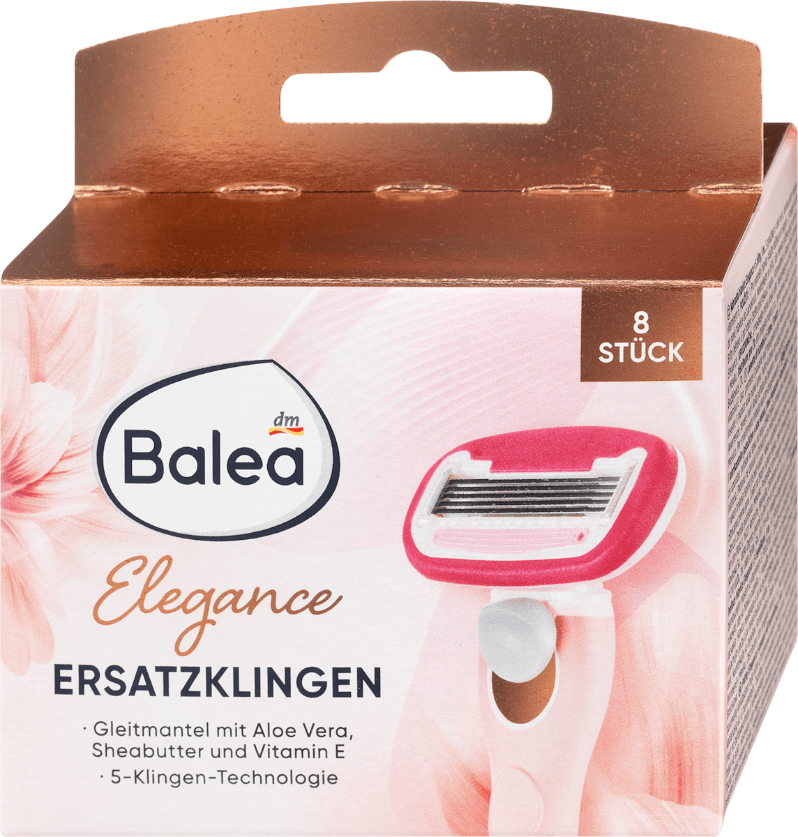 Balea Náhradné holiace hlavice Elegance, 8 ks | mojadm.sk