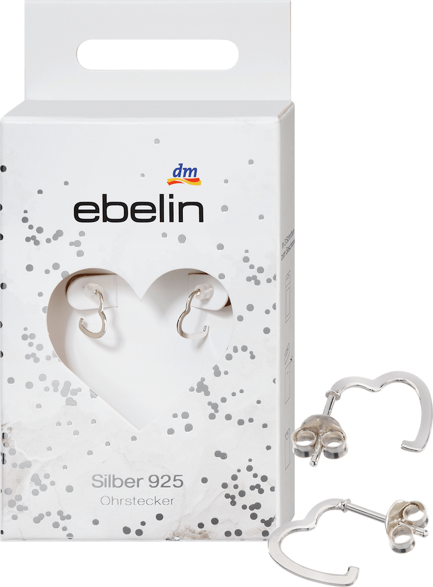 ebelin Creolen 925 Silber Herzform, 2 St dauerhaft günstig online ...