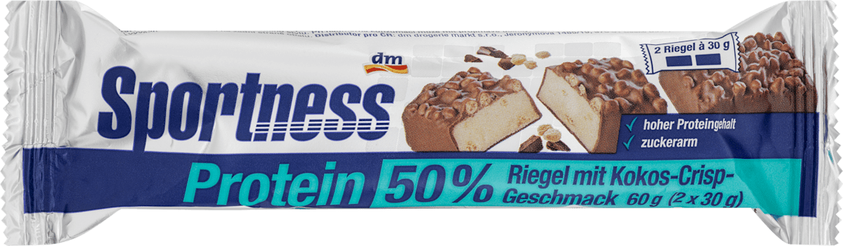 Sportness Proteinriegel Kokos-Crisp, 60 g | dm.at