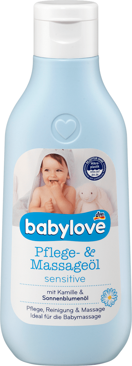 babylove sensitive ulje za masažu beba - kamilica i sojino ulje, 250 ml ...