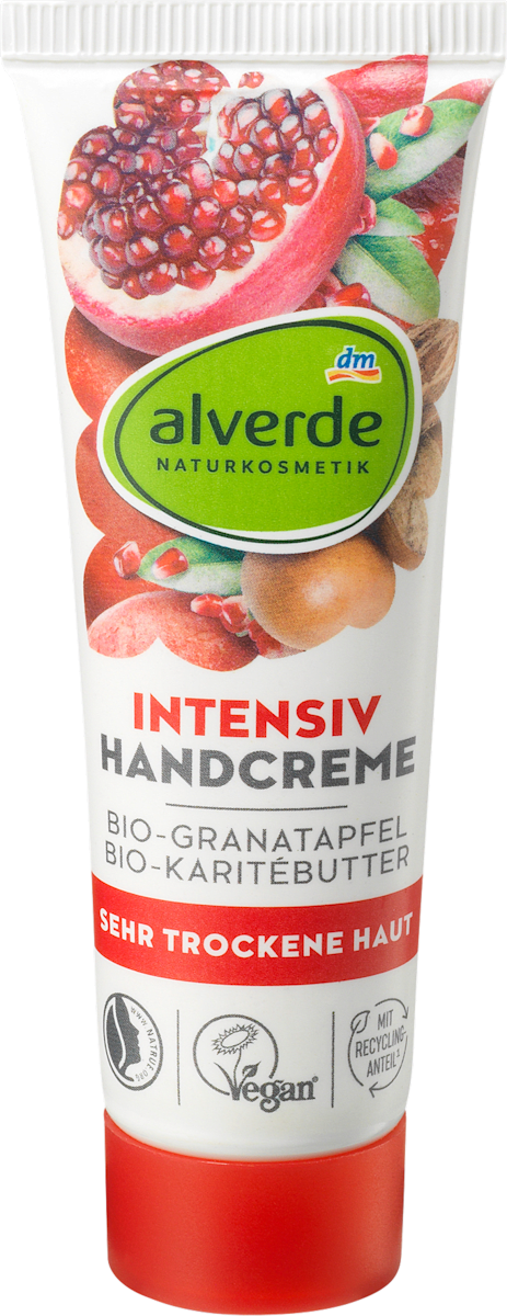 alverde NATURKOSMETIK Intensiv krema za ruke - nar i shea puter, 30 ml | dm Bosna i Hercegovina