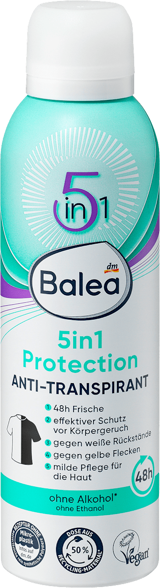 Balea Deo Spray Antitranspirant 5in1 Protection, 200 ml dauerhaft ...