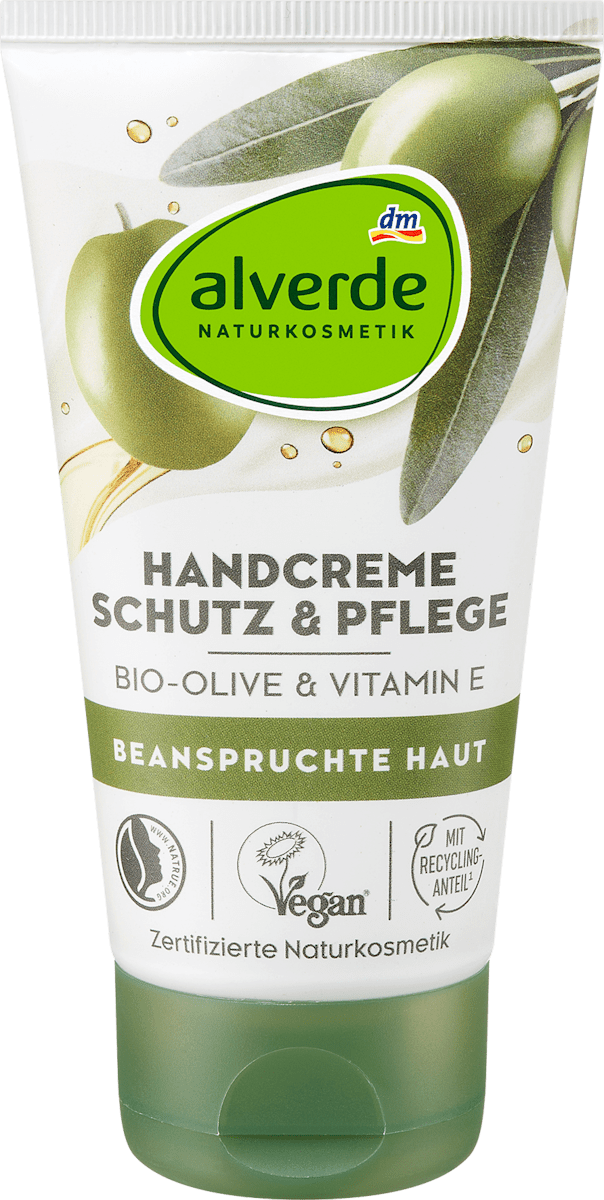 alverde NATURKOSMETIK Krém na ruky Schutz & Pflege s bio olivou, 75 ml ...