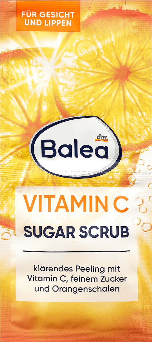 Balea Šećerni piling za lice i usne sa vitaminom C, 16 ml | dm.rs